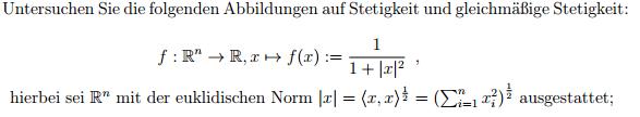 Stetigkeit im R^n (mit euklidischer Norm) | Mathelounge