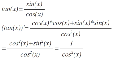 Ableitung gesucht tan (x) | Mathelounge