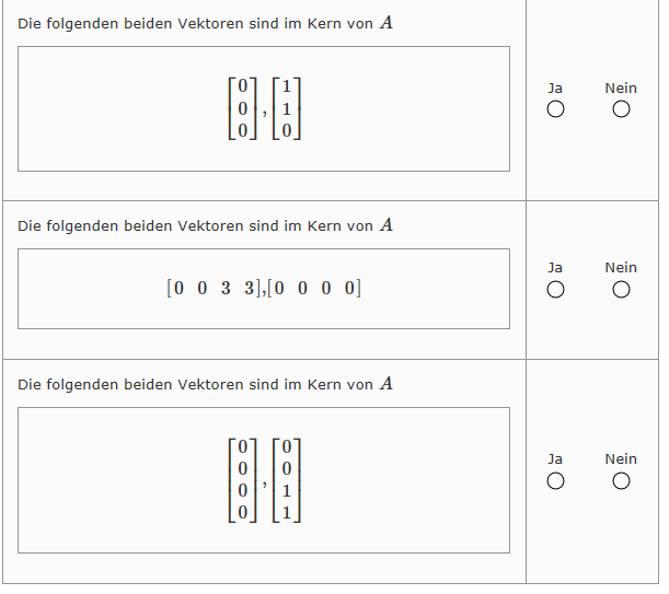 Kern und Bild einer linearen Abbildung und Dimension (3x4 Matrix ...