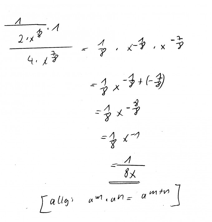 Bruchterm vereinfachen. Doppelbruch, Potenzgesetze. | Mathelounge