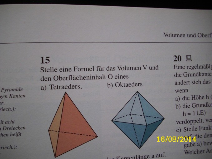 Volumen eines Tetraeders berechnen | Mathelounge