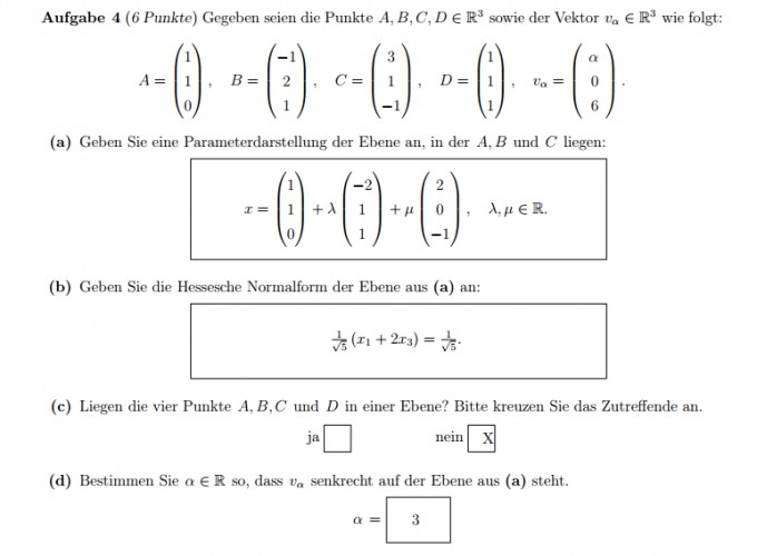 Hessesche Normalform der Ebene bestimmen | Mathelounge