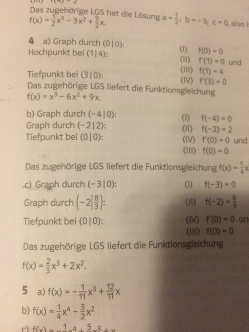 Funktionsgleichung einer ganzrationalen Funktion dritten Grades vom Graphen ablesen | Mathelounge