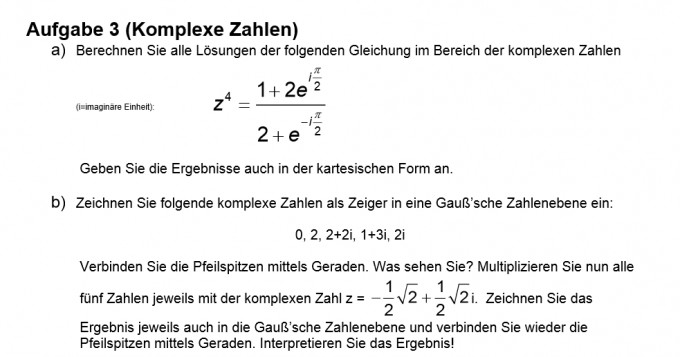 Komplexe Zahlen z hoch 4 | Mathelounge