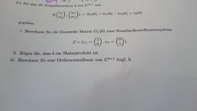 Gramsche Matrix eines Skalarproduktes bestimmen | Mathelounge