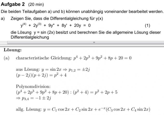 Wie komme ich bei diesem Polynom auf die komplexen Nullstellen, die in ...