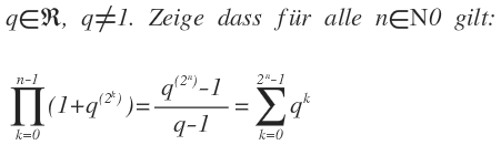 Beweis für geometrische Reihen (Produktformel) | Mathelounge