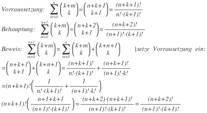 wie geht eine vollständige Induktion nach n? | Mathelounge