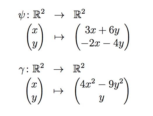 Lineare Abbildung und Komposition zwei Abbildungen | Mathelounge