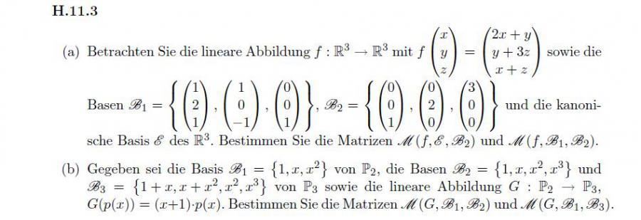 Lineare Algebra. 5 Fragen zu Kern, Basisänderung und Drehmatrizen ...