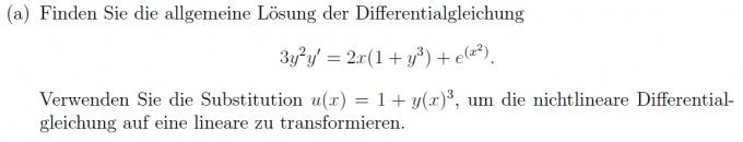 Nichtlineare DGL lösen. Ansatz | Mathelounge