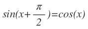 Additionstheoreme: sin(x+pi/2)=cos(x) | Mathelounge